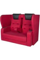 China Vip Grade Theatre Couple Seat Foldable Easy Installation Reinforced Frame for sale