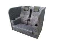 China Professional Theatre Couple Seat , Cinema Sofa Seats High Resilient Urethane Foam for sale