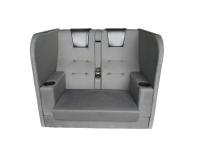 China Custom Colors Theatre Couple Seat Iron Floor Mounting Type Base Cold Molded for sale