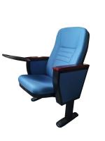 China Textile Fabric  Cover Auditorium Chairs , Memorial Stadium Seating Blue Color for sale