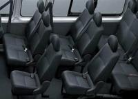 China Polyurethane Foam Backrest Recliner Hiace Bus Seats Slidable for sale