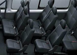 China Polyurethane Foam Backrest Recliner Hiace Bus Seats Slidable for sale