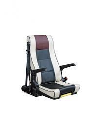 China Leather  Replacment Toyota Coaster Folding Bus Seat Side Sliding for sale