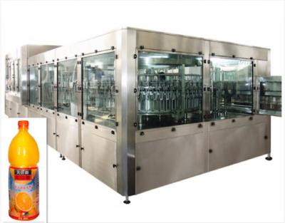 China Easy Operation PET Bottle Filling Machine For Orange Juice Warm Filling Line for sale