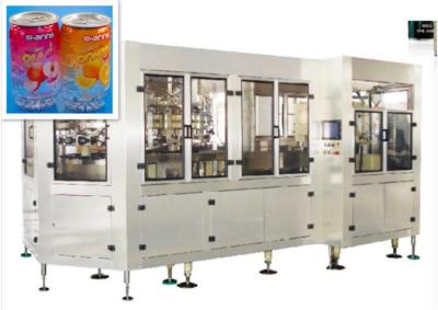 China PLC Control Automatic Canning Machine , Aluminum Can Filling Machine For CSD Water for sale