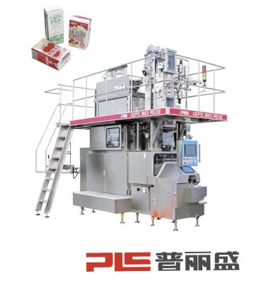 China 6000 PPH 200ml Slim Aseptic Carton Filling Machine For Milk for sale