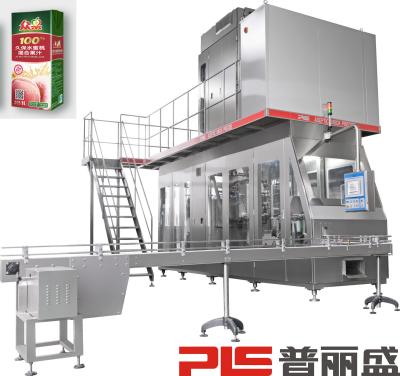 China 6000 PPH 1000ml Base Aseptic Carton Filling Machine with Automatic PLC Control for Juice for sale