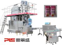China 6000 PPH 200ml Prisma Aseptic Carton Filling Machine with Straw Applicator for Milk for sale