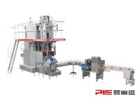 China 6000 PPH 200ml Prisma Aseptic Carton Filling Machine with Straw Applicator for Milk for sale