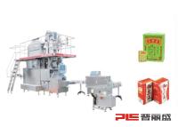 China 6000 PPH 250ml Base Aseptic Carton Filling Machine with Straw Applicator for Beverage for sale