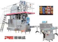 China 7500 PPH 200ml Slim Leaf Aseptic Carton Filling Machine with Straw Applicator for Juice for sale