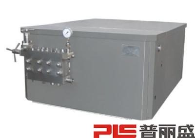China Large Scale Horizontal High Pressure Homogenizer With Manual Pressure Adjustment for sale