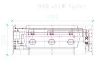 China CIP Clean In Place Machine, Simple Maintenance 1000L/H for sale