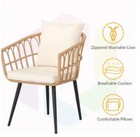 China Waterproof Rattan Coffee Table Chair Sets For Garden And Patio Rattan Woven Wicker Outdoor Furniture Set for sale