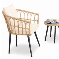 China Waterproof Rattan Coffee Table Chair Sets For Garden And Patio Rattan Woven Wicker Outdoor Furniture Set for sale