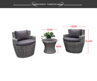 China Outdoor Vase Folding Design Outdoor Dining Table And Chairs PE Rattan Best Design Colorful Indoor Furniture Set for sale