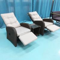 China 2 Seater PE Rattan Sofa And Chair Set With Cushions Table Chair Daybed Garden for sale