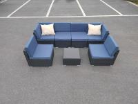 China Modern Free combination  Rattan Sofa Settee Table Chairs Sets UV And Waterproof For Outdoor Indoor Relaxation Furniture for sale