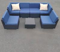 China Modern Free combination  Rattan Sofa Settee Table Chairs Sets UV And Waterproof For Outdoor Indoor Relaxation Furniture for sale