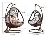 China Indoor Outdoor Patio Hanging Swing Chair With Stand Home House Hotel for sale