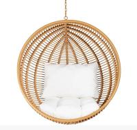 China Hanging Glider Outdoor Garden PE Rattan Swing Chair Hanging House Hotel for sale