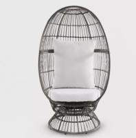 China Egg Round Patio Outdoor Indoor Garden PE Rattan Swing Chair Hotel Garden for sale