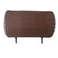 China CE BSCI Rattan Pet With Cushion Flat Round Rattan For Cat Dog Pet House Kennel Outdoor Furniture for sale