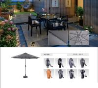 China Garden Furniture With Parasol Set Sunshade Backyard Banana Umbrella Garden Parasol Patio for sale
