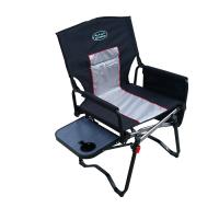 China Adjustable Outdoor Folding Camping Chairs Lounge Headrest Cup Holders Cargo for sale