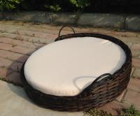 China Swing Rattan Hanging Pet Bed PP Natural Woven Wicker Dog Cat Animal Sleeping House Baskets Outdoor Indoor for sale