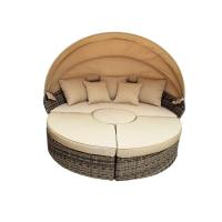 China Outdoor Wicker Pool Lounge Chairs Beach Backyard Round Folding Patio Folding for sale