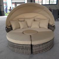 China Outdoor Wicker Pool Lounge Chairs Beach Backyard Round Folding Patio Folding for sale