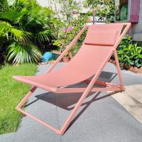 China Outdoor Folding Camping Lounge Chair Portable Foldable Wooden Beach Adjustable for sale