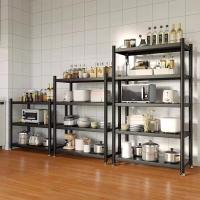 China 4 Layers Heavy Duty Metal Storage Racks For Garage Warehouse Storage Removed for sale