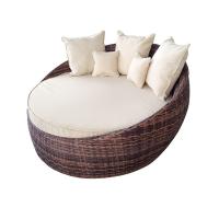 China Garden Rattan Lounge Chair Garden Reclining Along Extra Thick Cushions Excellent for sale