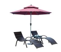 China CE BSCI S Shape Stylish Practical Outdoor Sun Lounger Villa Courtyard Pool Garden for sale