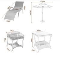 China CE BSCI S Shape Stylish Practical Outdoor Sun Lounger Villa Courtyard Pool Garden for sale