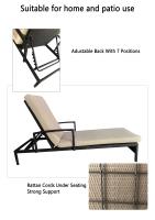 China Modern Hotel Outdoor Swimming Poolside Daybed Sun Bed Outdoor Lounger for sale