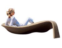 China 190x45x64cm Sun Loungers Chaise Weaving Vine Lying Chair Courtyard Party Sunbed for sale