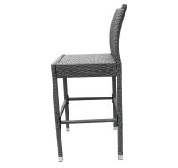 China Vintage High Wooden Black Metal Bar Stool Set Of 4 Chair School Gym Workshop Home Bar for sale