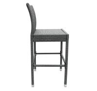 China Vintage High Wooden Black Metal Bar Stool Set Of 4 Chair School Gym Workshop Home Bar for sale