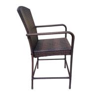 China Villa Patio Wicker Rattan Counter Height Bar Stools Conversation Square Dining for sale