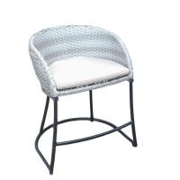 China Single Chair Nordic Style Tall Counter Furniture Metal Velvet High Back Chair for sale