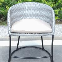China Single Chair Nordic Style Tall Counter Furniture Metal Velvet High Back Chair for sale