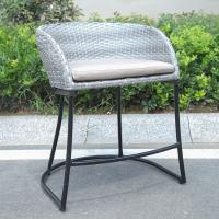 China Single Chair Nordic Style Tall Counter Furniture Metal Velvet High Back Chair for sale