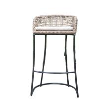 China Single Chair High Bistro Kitchen Bar Table And Stools Rattan Chair Set Bar for sale