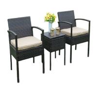 China All Weather Rattan Bistro Set Patio Table Patio Table And Chair Outdoor Furniture Garden Sofa for sale