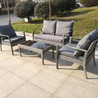 China Top Selling In Uk /Usa Market 4 Pieces Rattan Handmade Outdoor Furniture Luxury Patio Garden Furniture Set for sale
