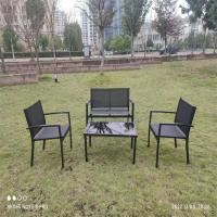 China 4 PCS Bistro Table And Chairs Rattan Outdoor Casual Chairs Side Table Balcony for sale