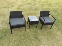 China indoor garden compact rattan bistro set Combination Patio Garden Sofa Balcony Terrace Coffee Shop for sale